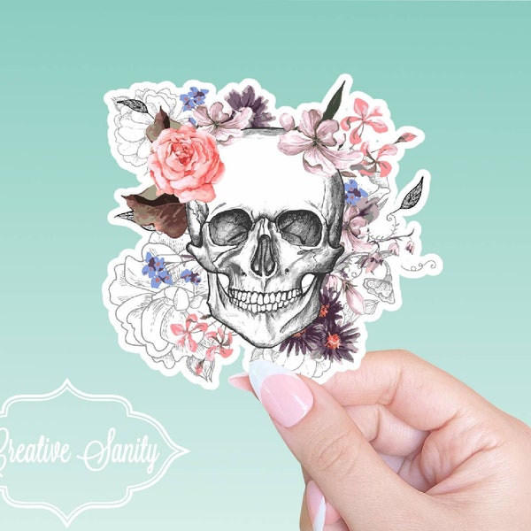 Flower Skull - Etsy