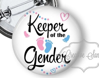 Gender Reveal Pin | Etsy