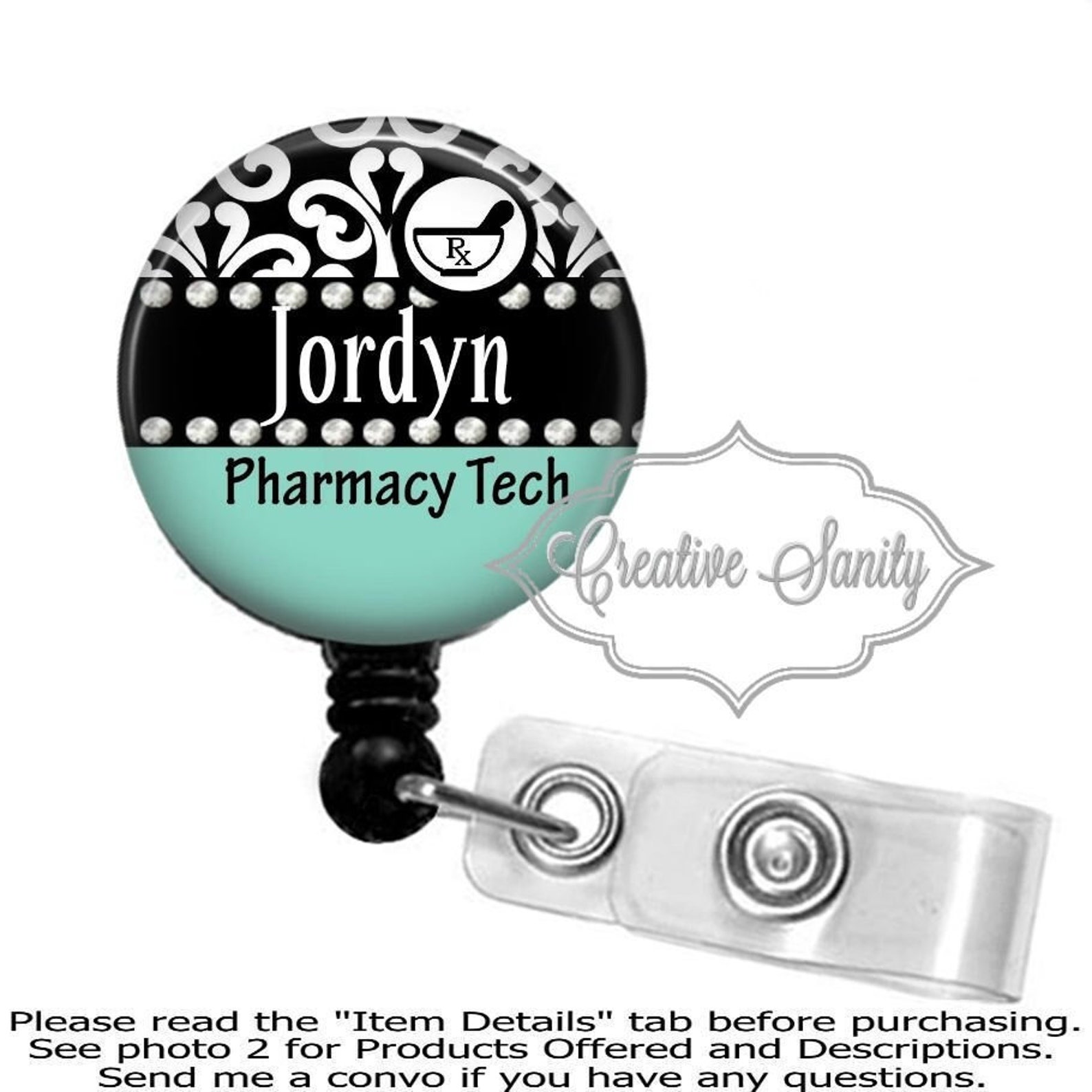 Pharmacy Tech Badge Holder, Pharmacist Badge, Pharmacy Badge, Nurse ...