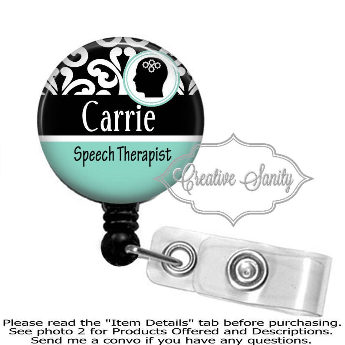 Speech Therapist Badge Speech Pathologist Badge Nurse Badge | Etsy