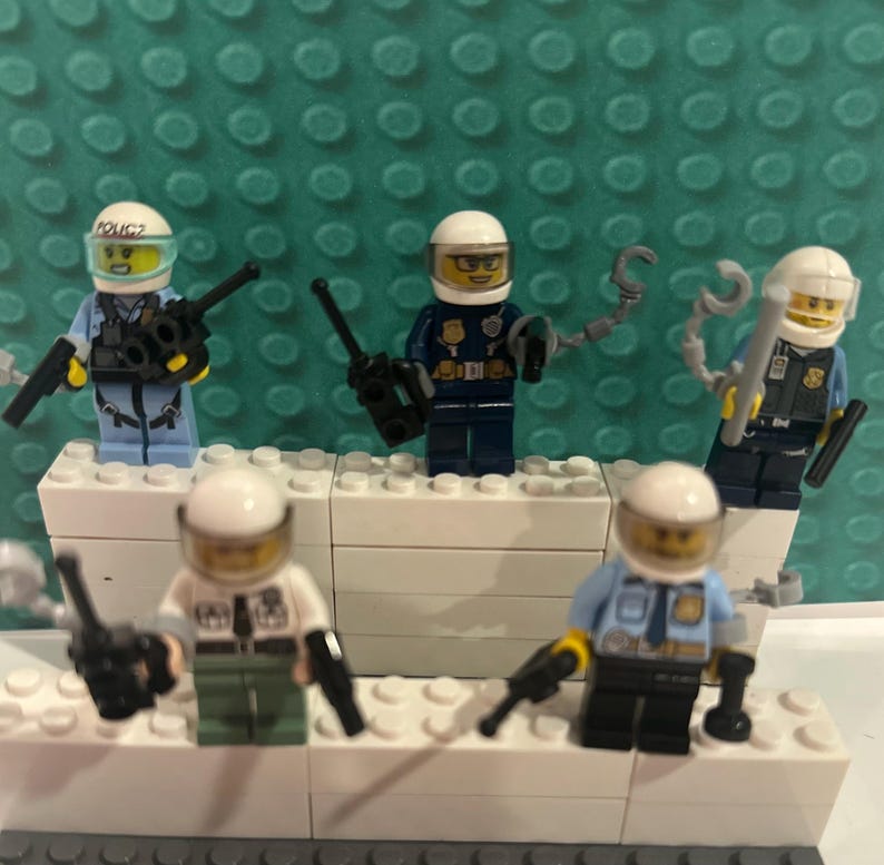Police LEGO Minifigure - Etsy