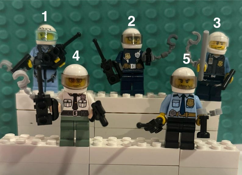 Police LEGO Minifigure - Etsy
