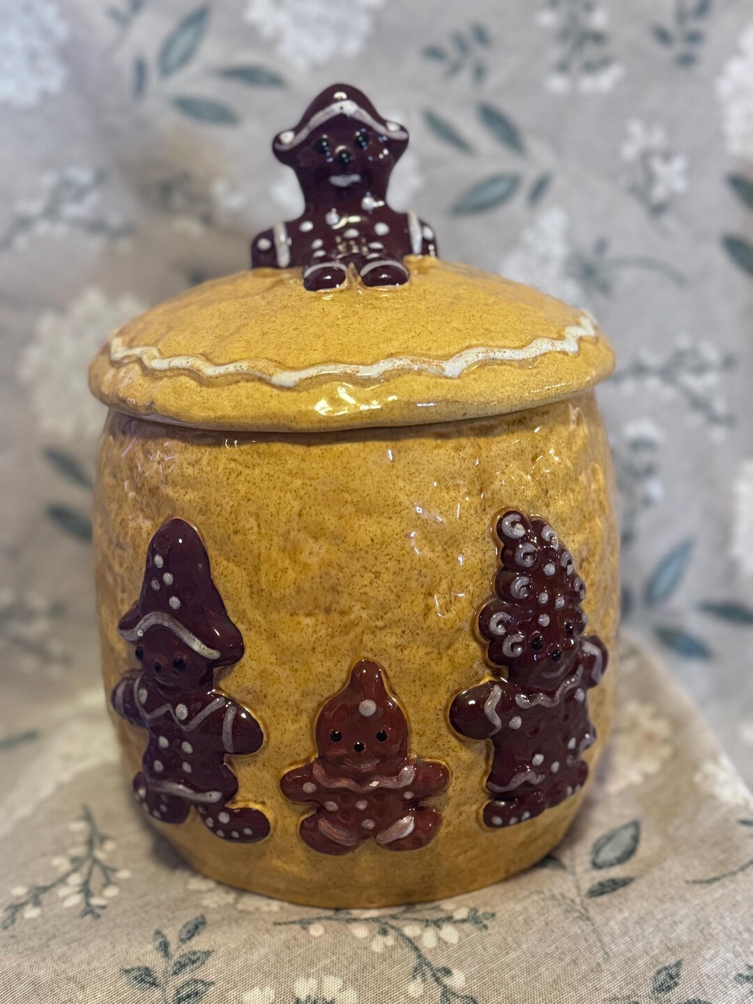 RARE Vintage Brayton Gingerbread Family Cookie Jar - Etsy