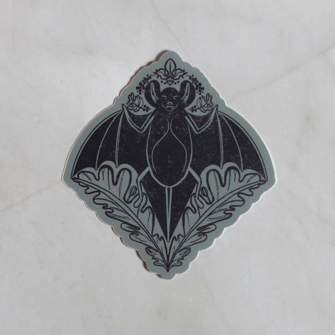 Paris Mausoleum Bat Vinyl Sticker - Etsy