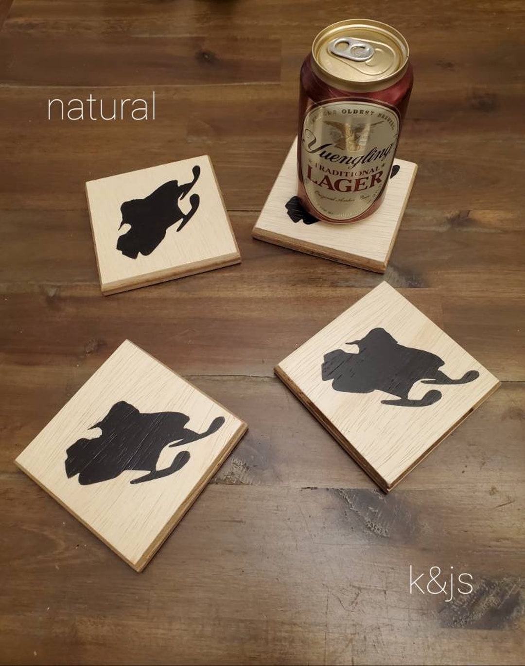 Snowmobile Wood Beverage Coasters, Choose Set of 4 or Set of 6 ...