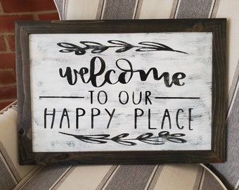 Welcome to Our Place Sign | Etsy