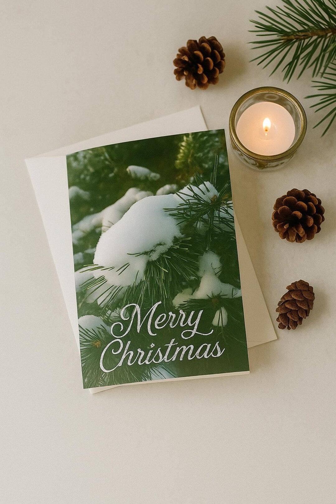 Merry Christmas Card | Winter Holiday | Snowy Nature Photography ...