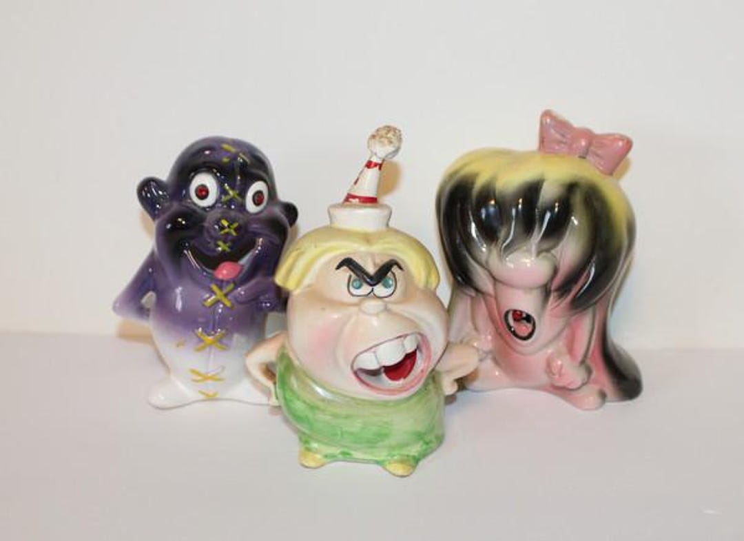 60s Kreiss Psycho Ceramics Figurines Weird Monster Wacky Novelty ...
