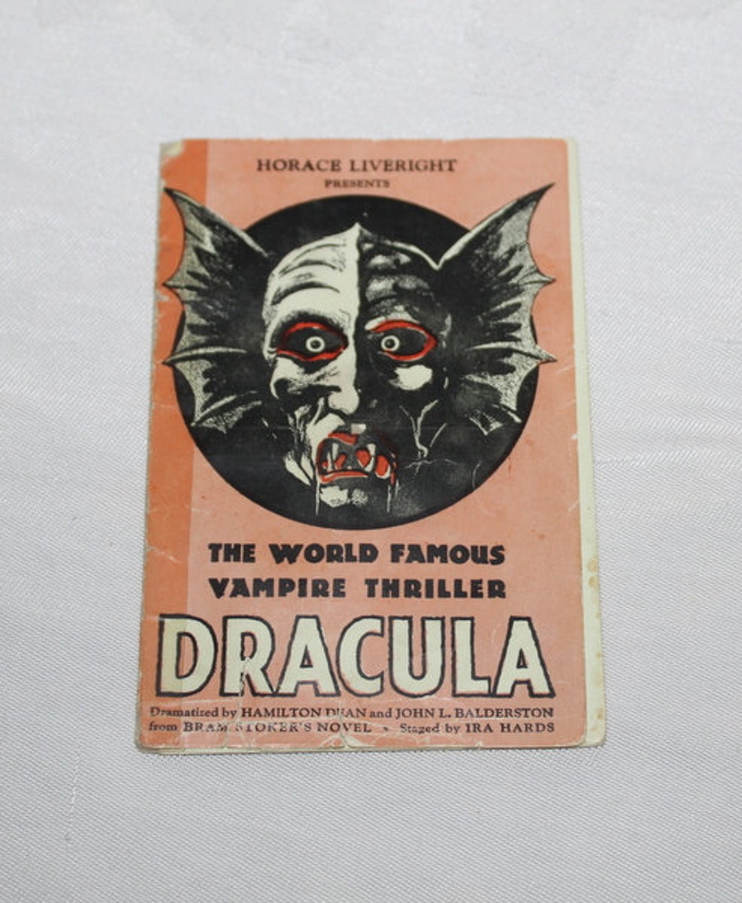 1928 Dracula Program Stage Play Original Extremely Rare With Pictures ...