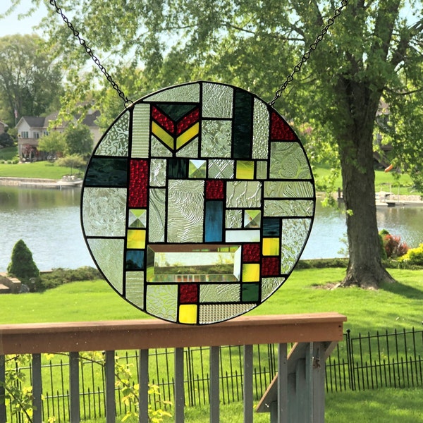 Prairie Style Stained Glass - Etsy
