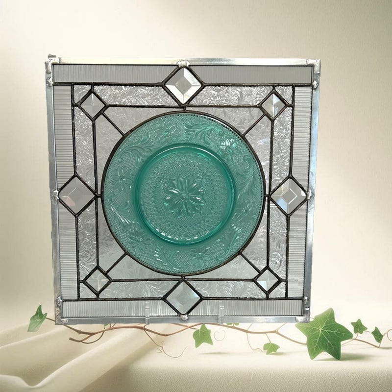 Square Glass Plate - Etsy