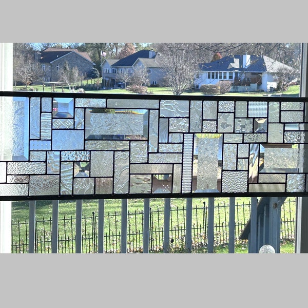 Large Stained Glass Panel - Etsy