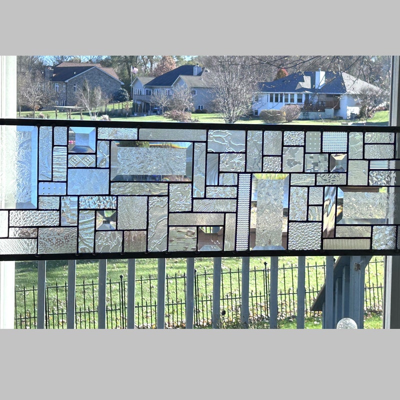 Stained Glass Panel Clear - Etsy