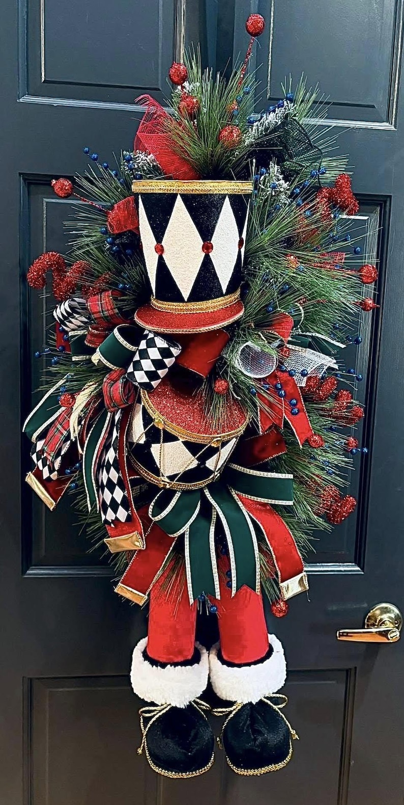 Handmade Nutcracker Wreath Attachment: Drum and Hat Decor - Etsy