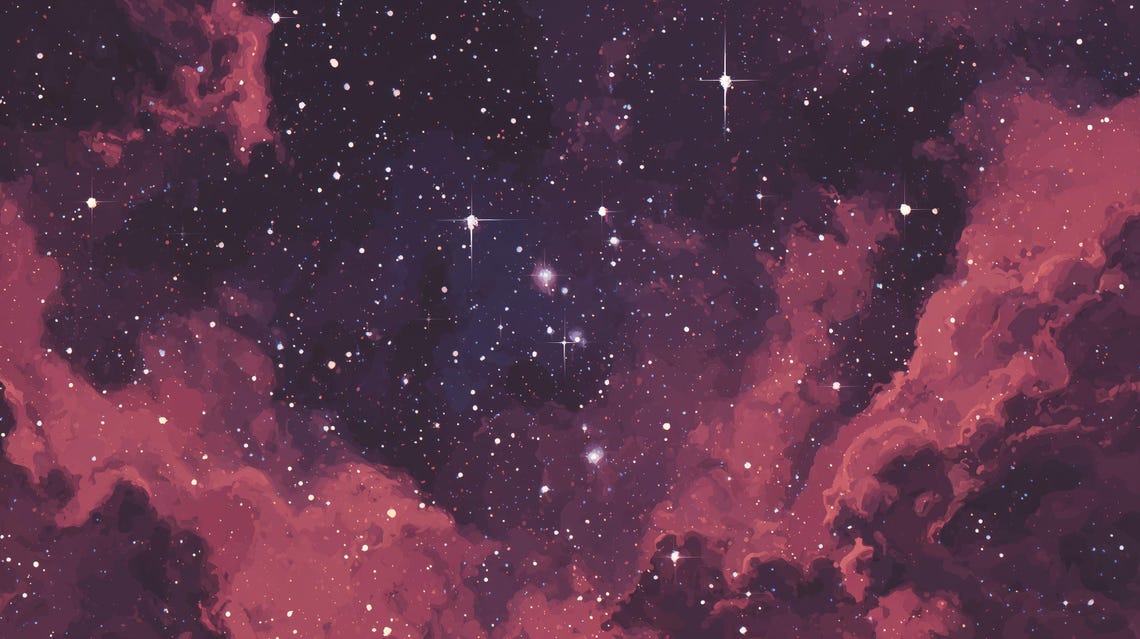 Cosmic Nightscapes Digital Wallpaper Bundle – 5 High-res PC Wallpapers ...
