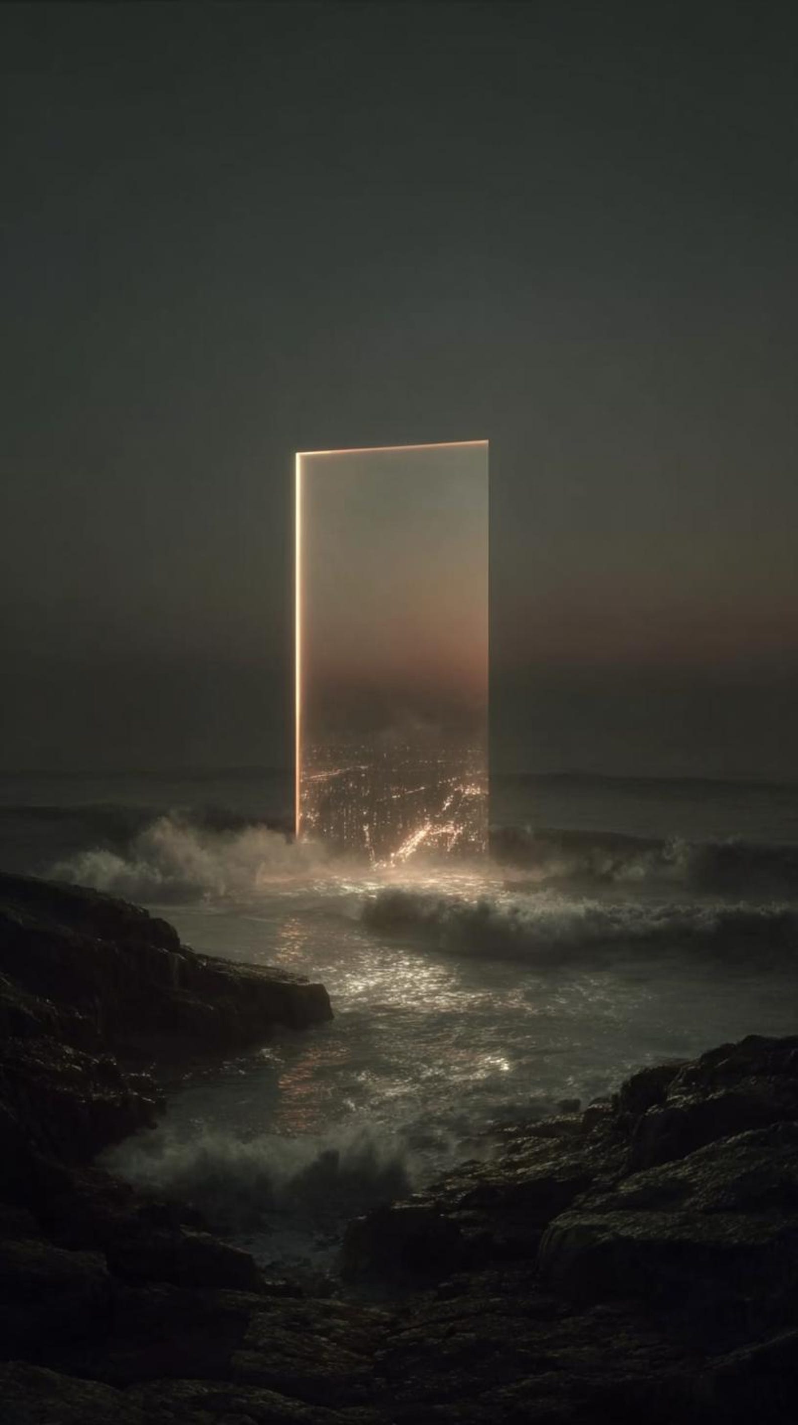 Surreal Enlightenment Phone Wallpapers | Glowing Halo Set - Etsy