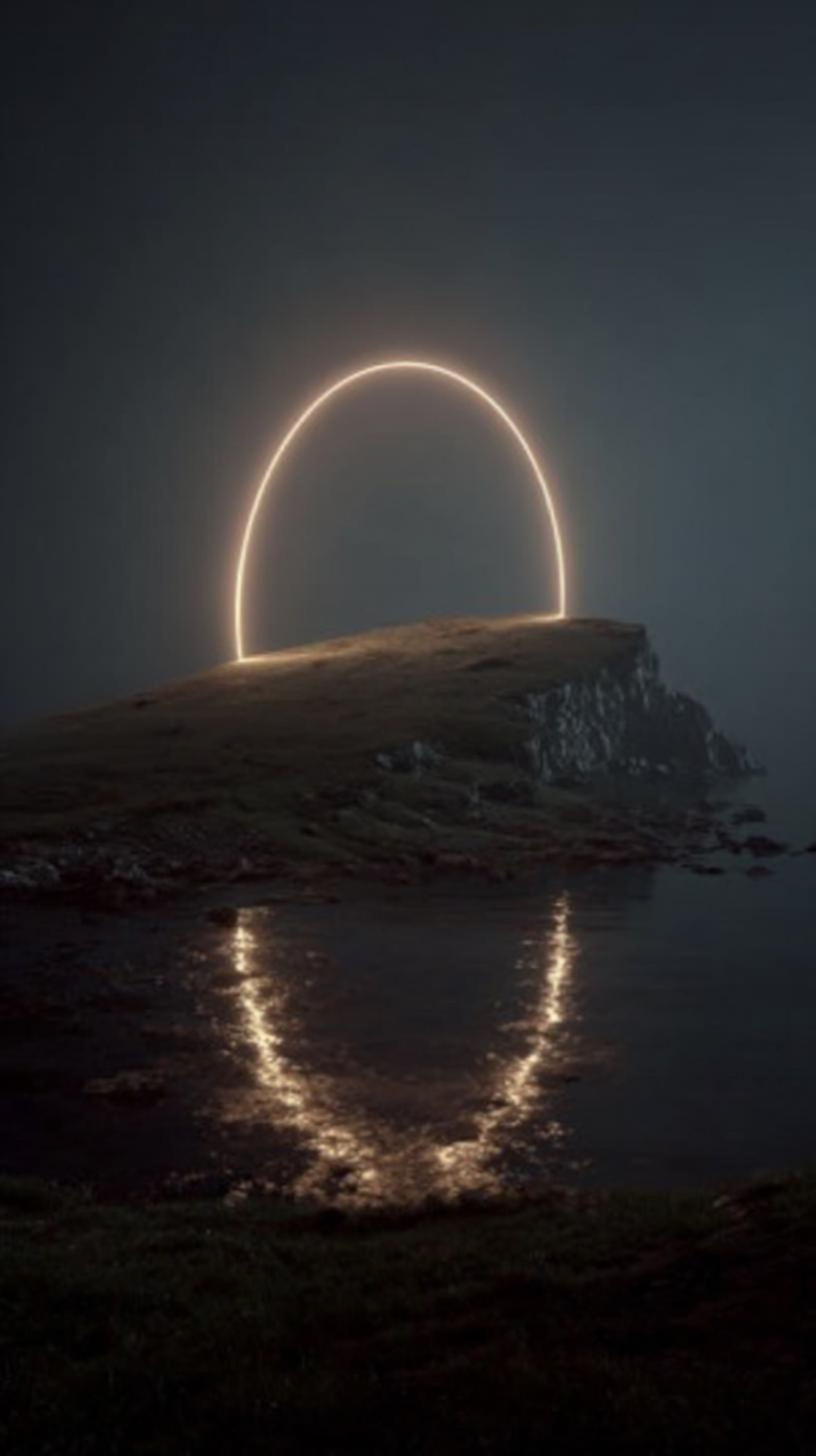 Surreal Enlightenment Phone Wallpapers | Glowing Halo Set - Etsy
