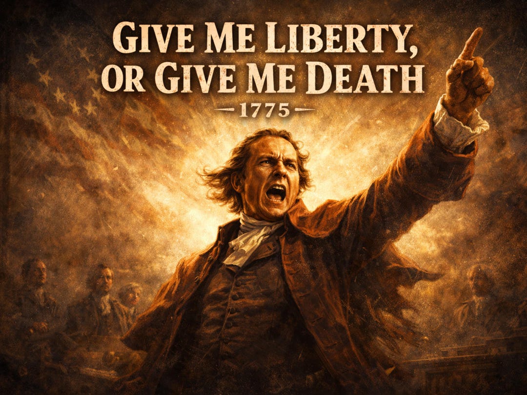 Patrick Henry Give Me Liberty or Give Me Death Canvas Print, 1775 ...