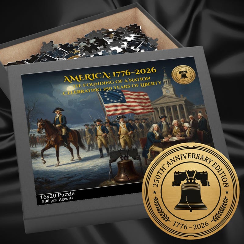 250th Anniversary Jigsaw Puzzle - Etsy