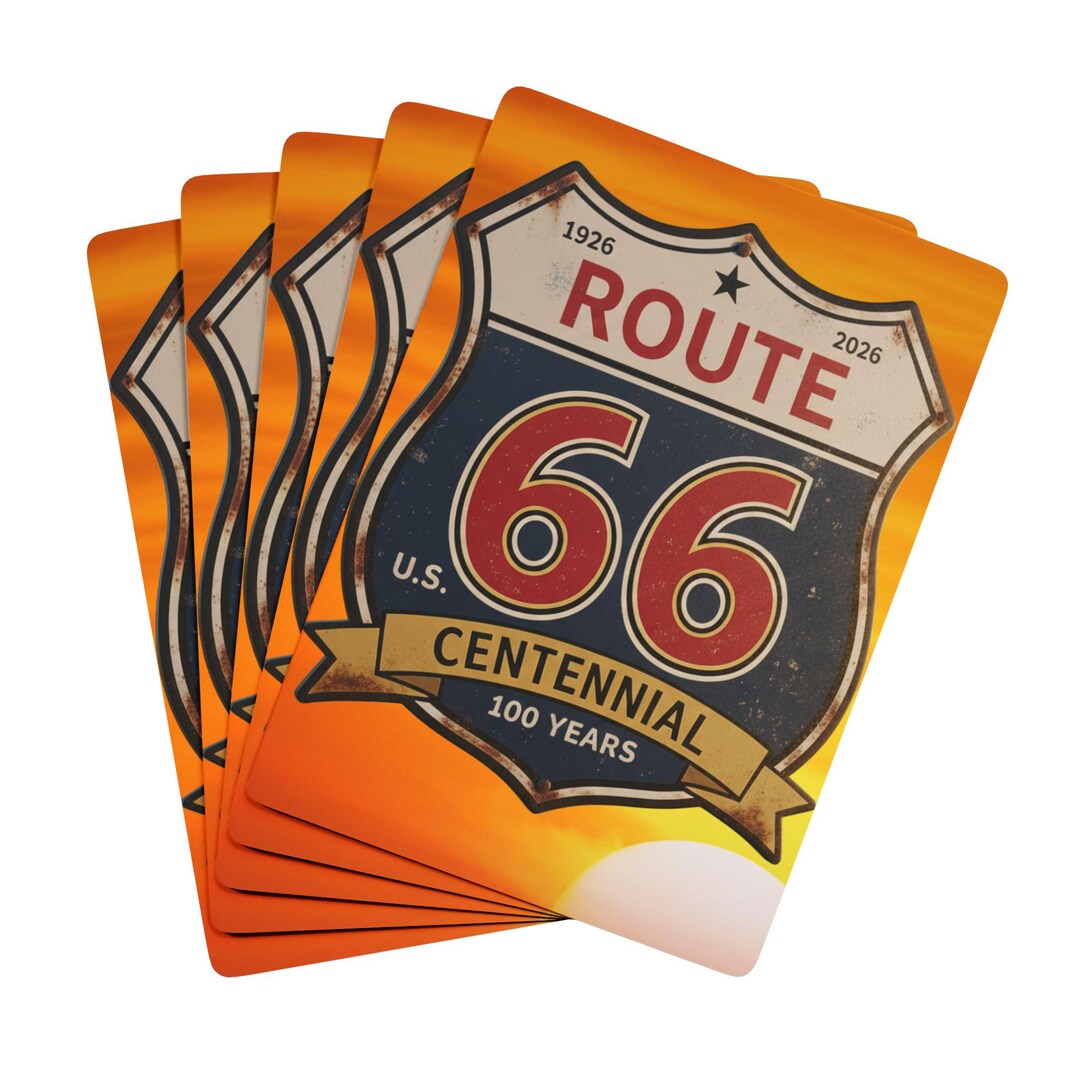 Route 66 Centennial Playing Cards | Poker Playing Cards - Etsy