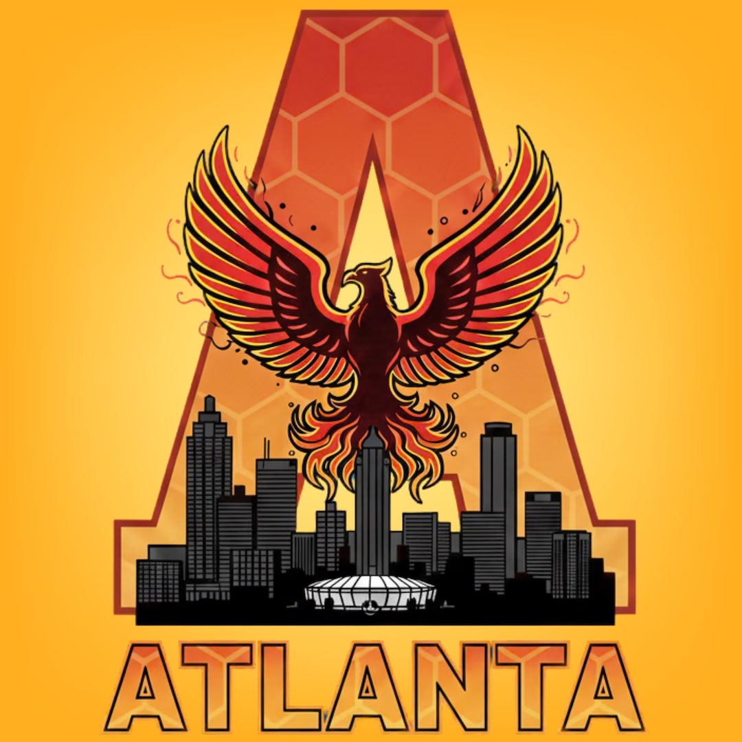 Atlanta Phoenix Skyline T-shirt, A-town Pride Streetwear - Etsy