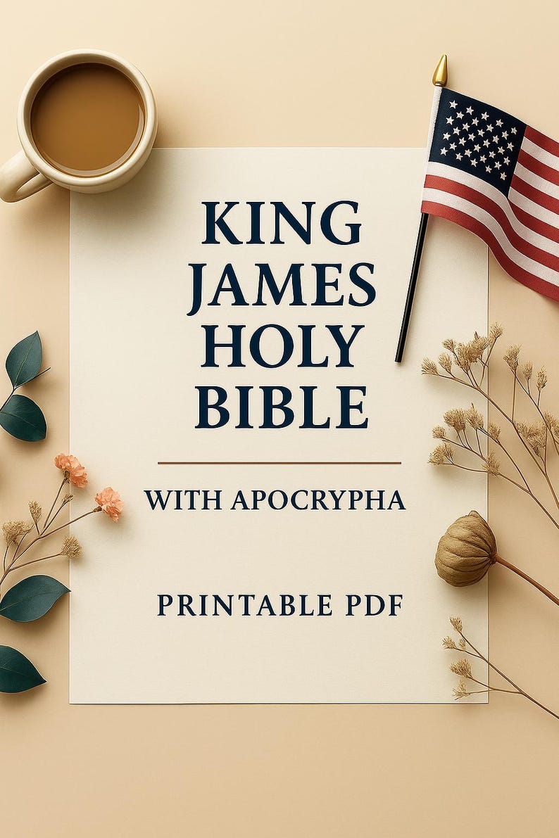 King James Holy Bible With Apocrypha | Printable KJV Bible PDF ...