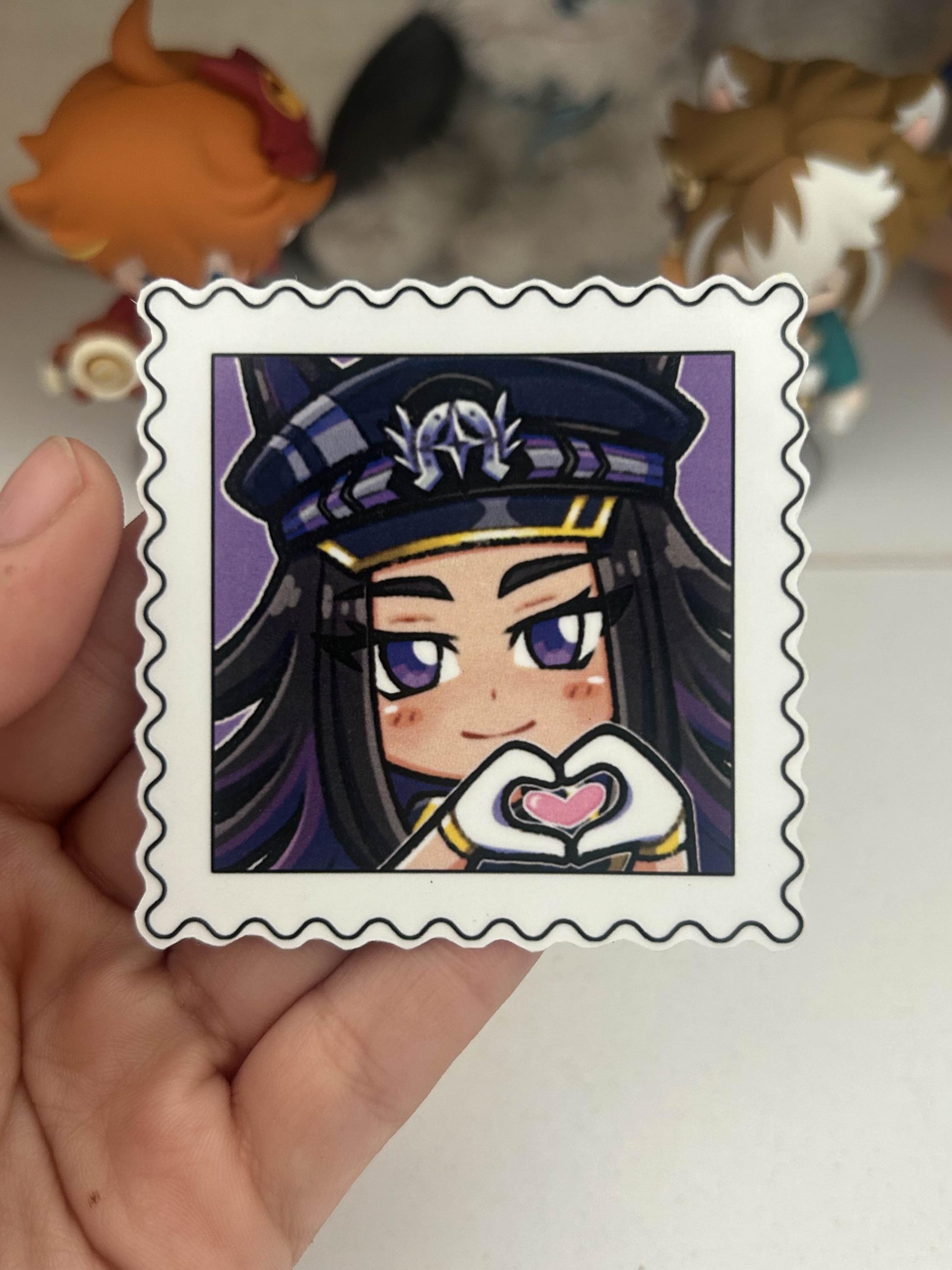 Umamusume Pretty Derby Stickers | Stamp Theme | White Vinyl - Etsy