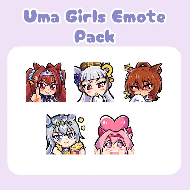 Umamusume Emote Packs - Etsy