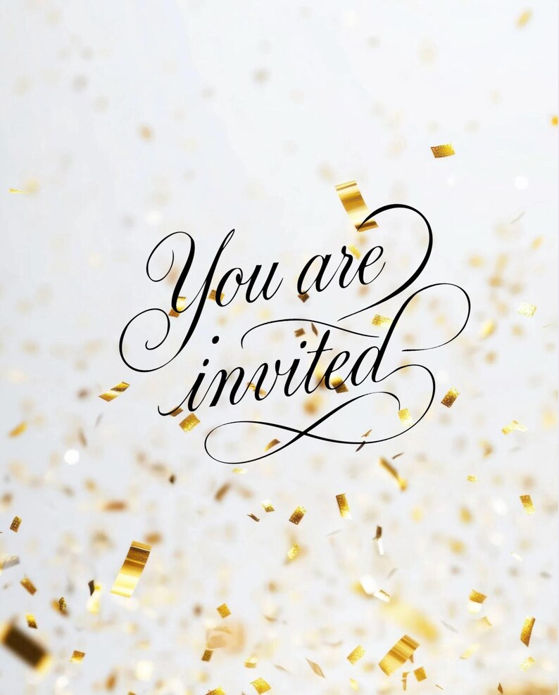 Simple & Cute Invitation Template - Etsy