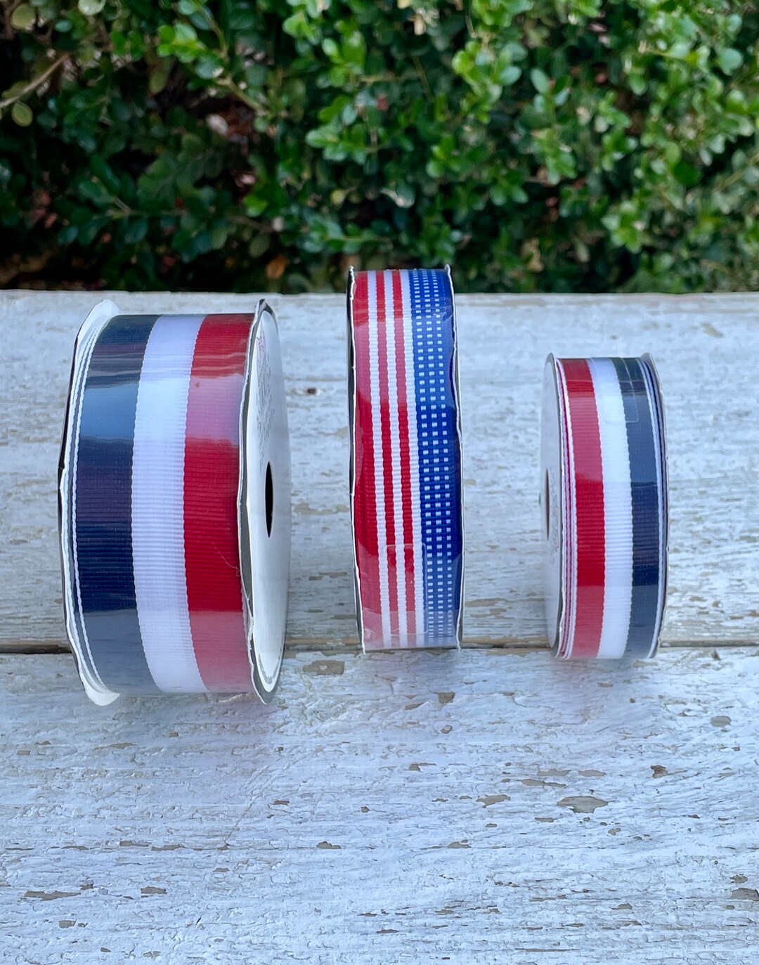 Fourth of July Ribbon, Patriotic Ribbons, Red, White and Blue, Assorted ...