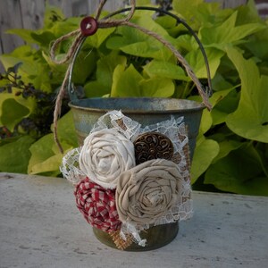 Rustic Flower Girl Bucket, Rustic Wedding, Flower Girl, Barn Wedding ...