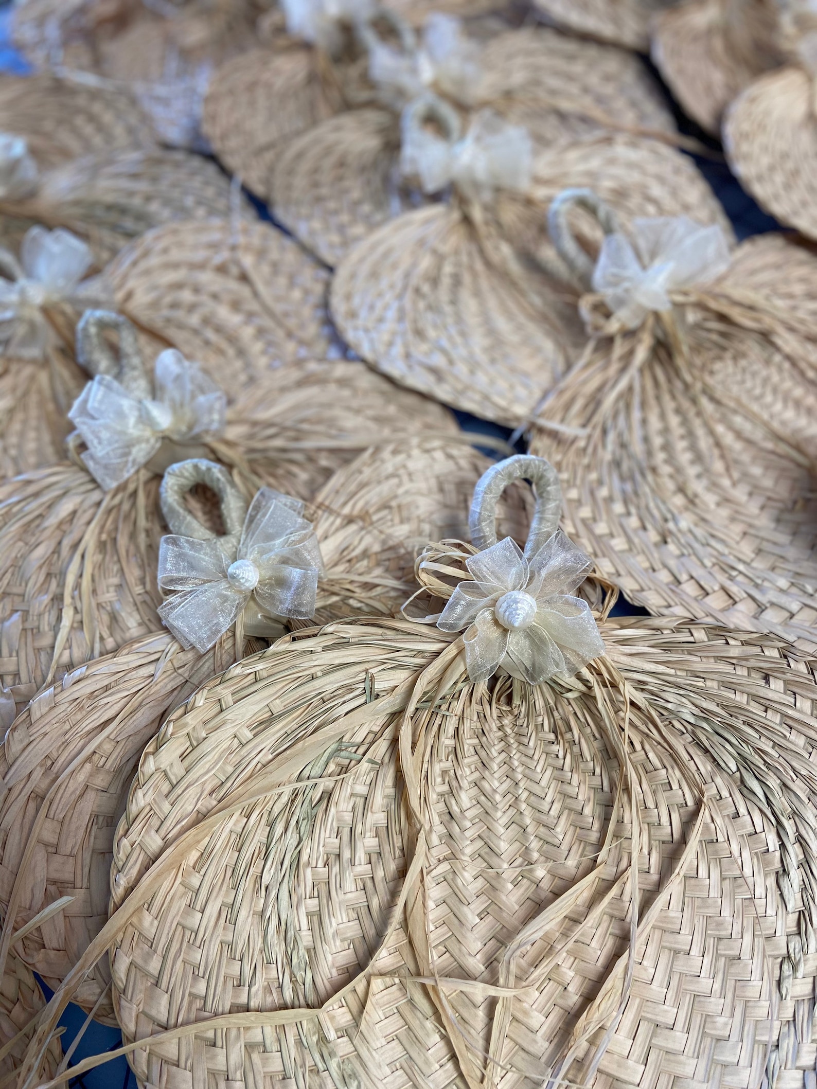 Raffia Fans OVER 30 COLORS Wedding Fans Beach Centerpiece - Etsy