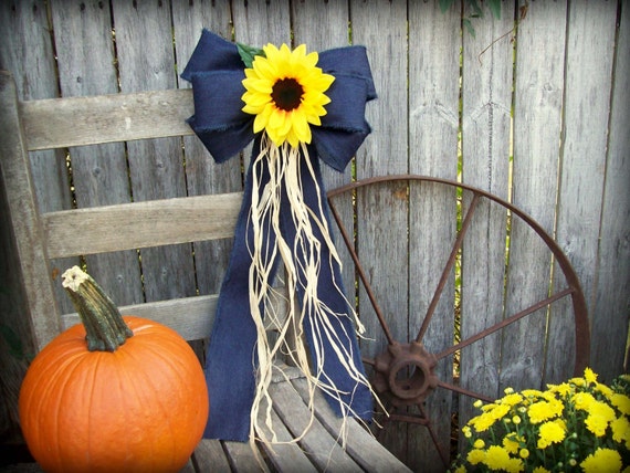Denim And Sunflower Wedding Decorations Sunflowers + Red Roses Sarah