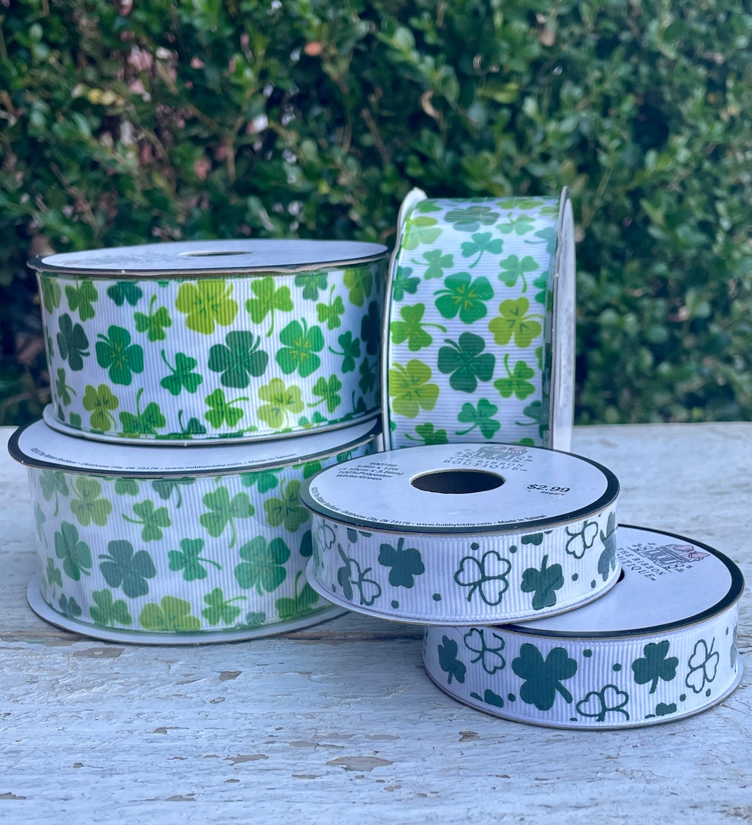 Saint Patrick's Day Ribbon, Shamrocks, St. Paddy's Day Ribbon, Green ...