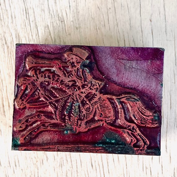 VICTORIAN BUGLER on STEED Vintage Letterpress Printers Block - Etsy