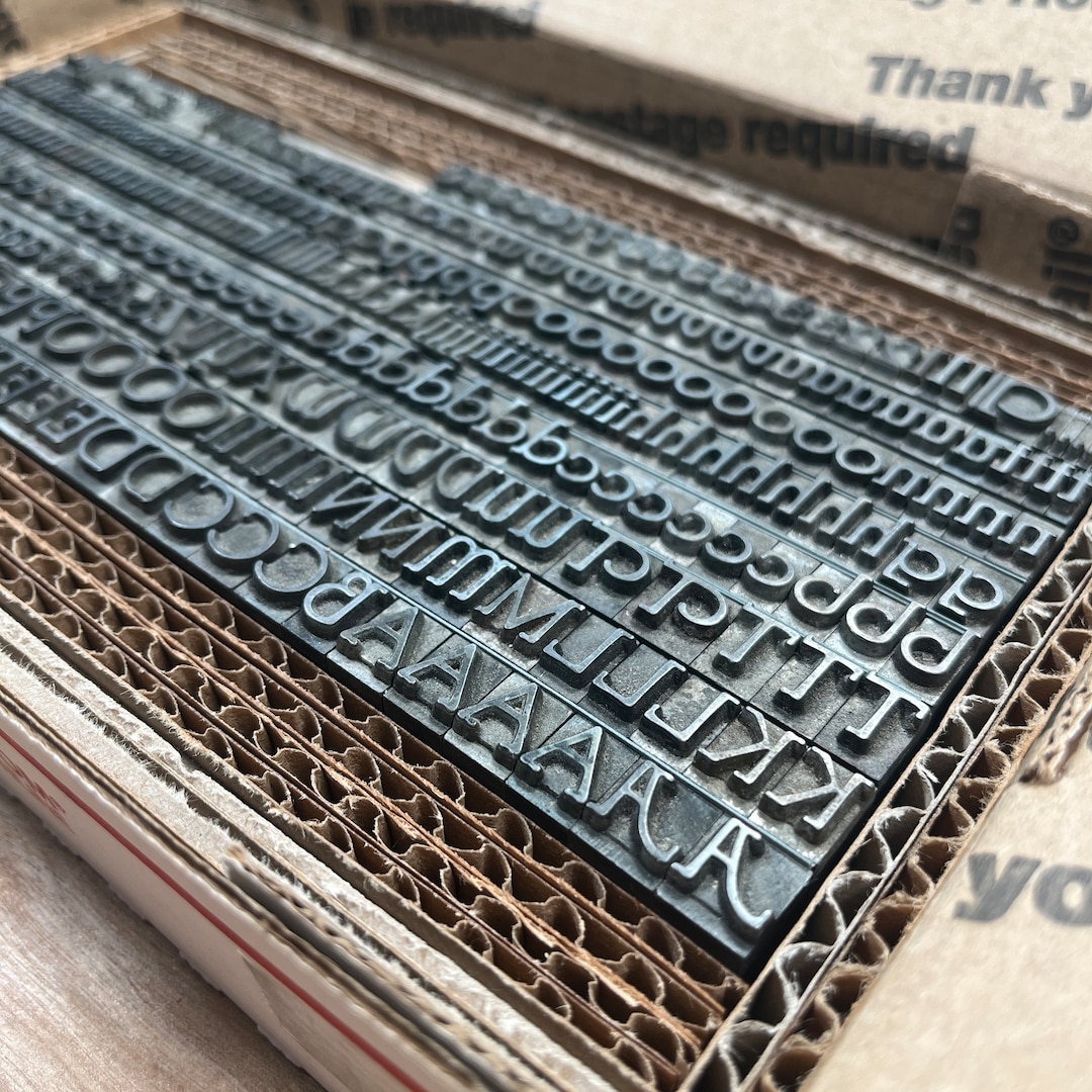 PARSONS SERIF 30 Point Metal Lead TYPEFACE, 1900s Antique Vintage Font ...