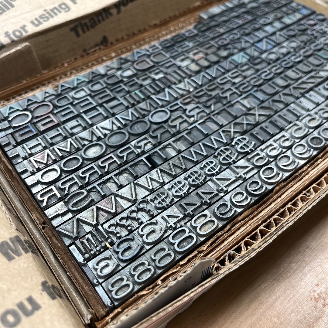 COPPERPLATE GOTHIC Light EXPANDED 24 Point Metal Lead Typeface, 1900s ...