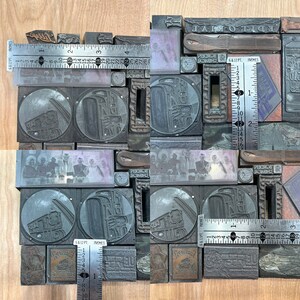 LETTERPRESS Cuts Lot, Mix of VINTAGE Metal & Copper Illustration ...