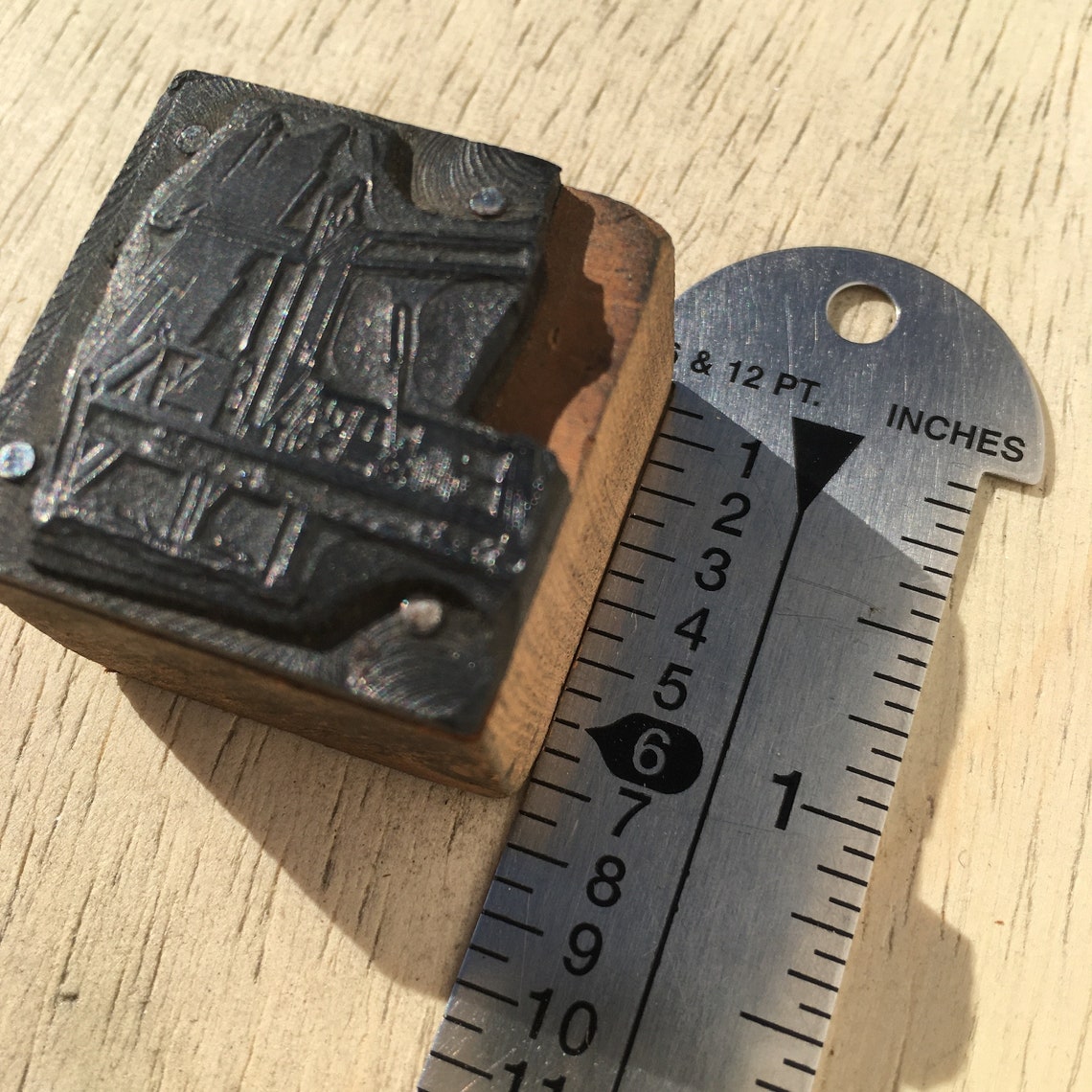 VICTORIAN PRINTING PRESS Vintage Block Antique screw press | Etsy