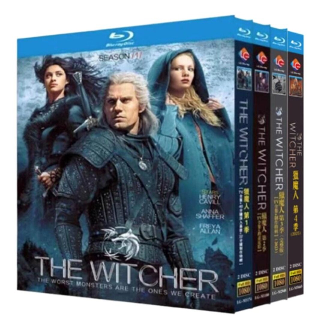 The Witcher Season 1-4 Bluray BD 8 Discs All Region English Audio Boxed ...