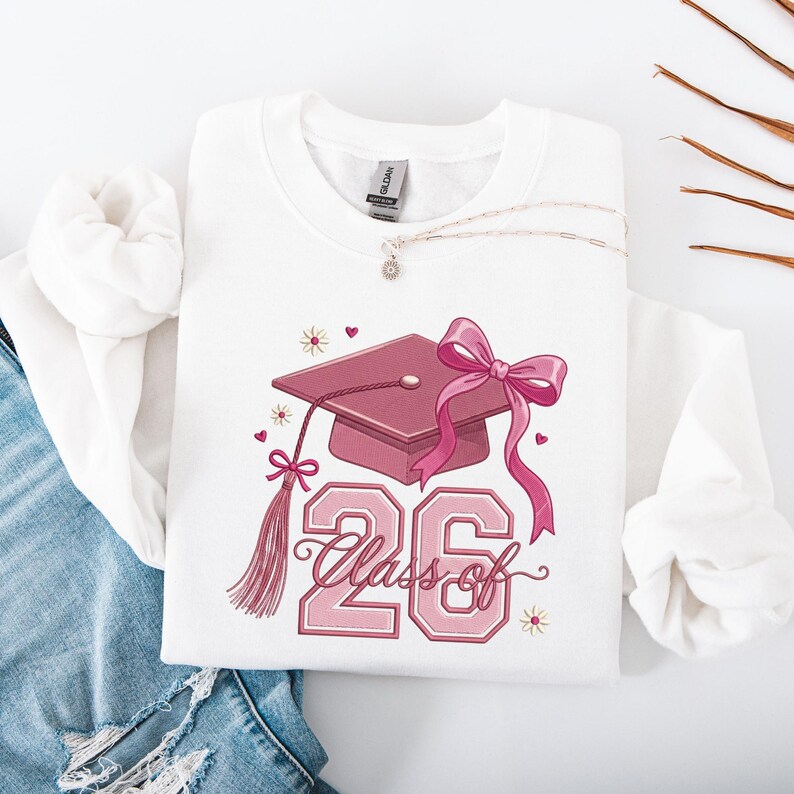 Graduation Year 2026 Embroidery Design, Class of 2026 Machine ...