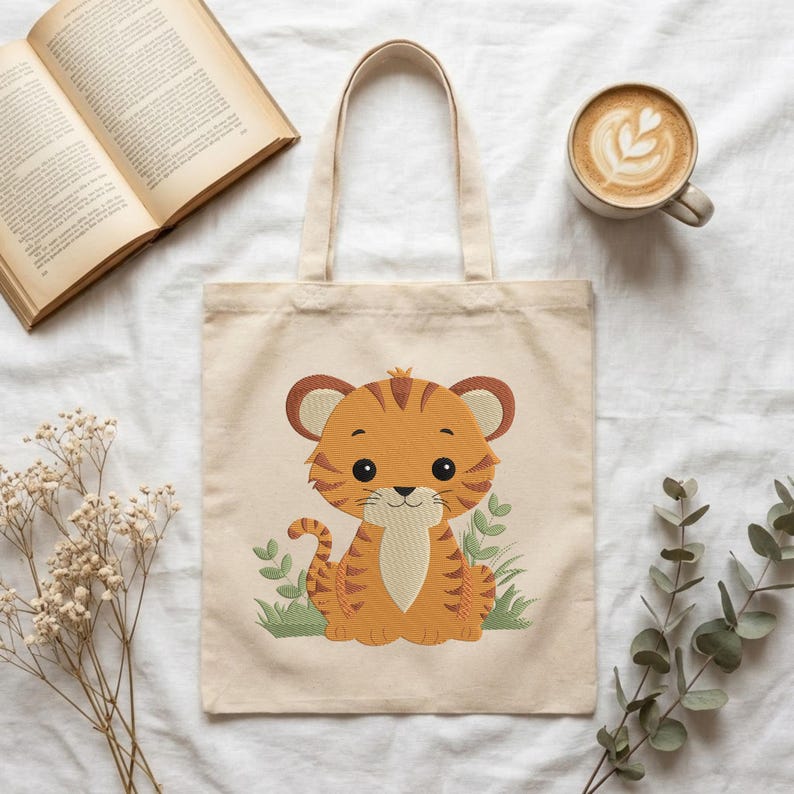 Baby Safari Animals Embroidery Design Bundle, Cute Jungle Animal ...