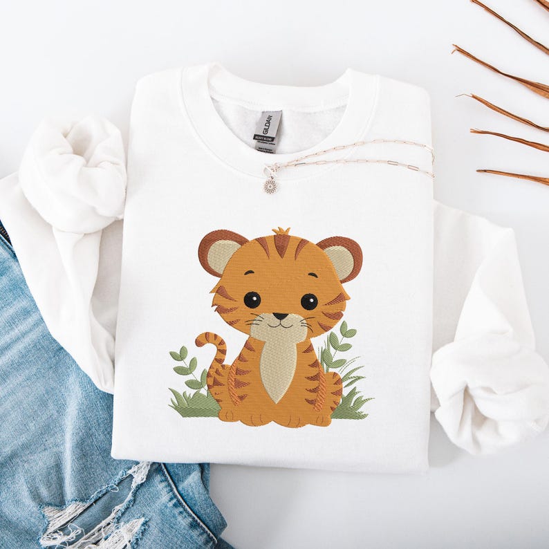 Baby Safari Animals Embroidery Design Bundle, Cute Jungle Animal ...