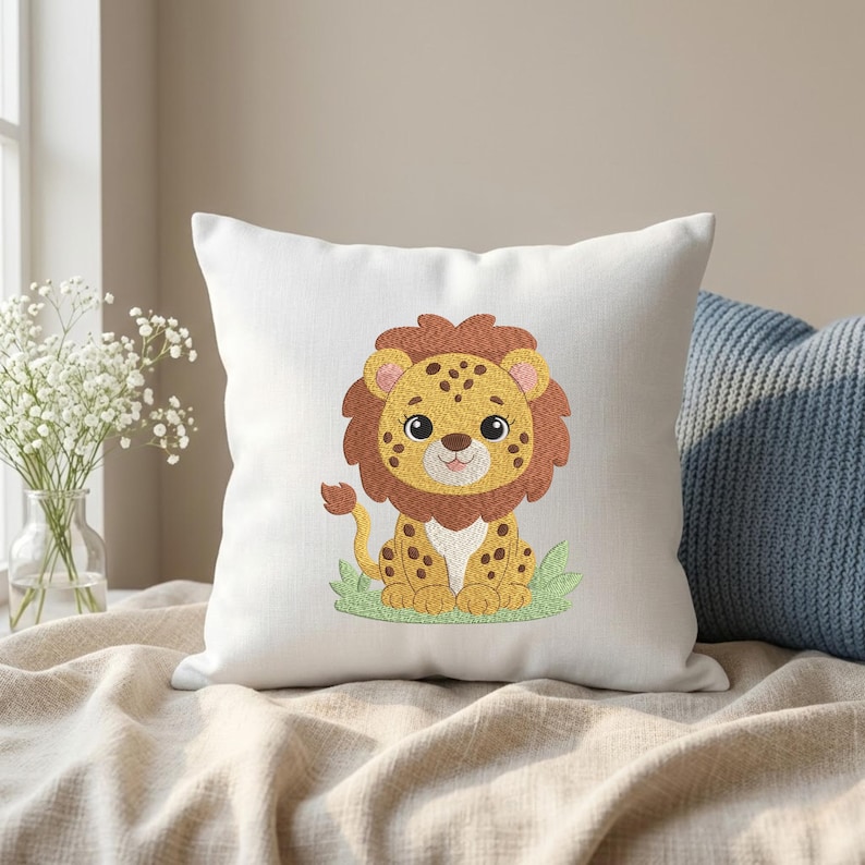 Baby Safari Animals Embroidery Design Bundle, Cute Jungle Animal ...