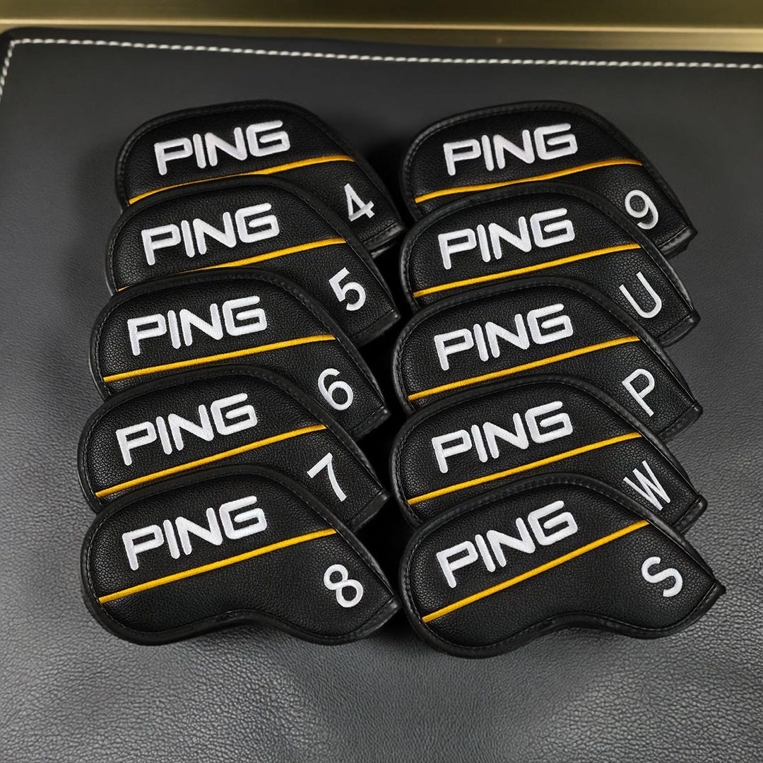 PING Golf Club Iron Head Covers Headcovers 456789UPWS Black & White - Etsy
