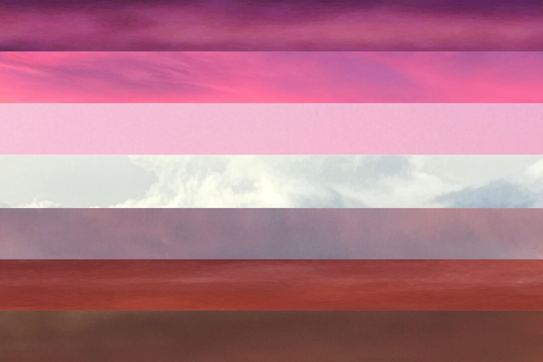 Lesbian Flag Video Created From Sunrise Photos With Real Flag Effects ...