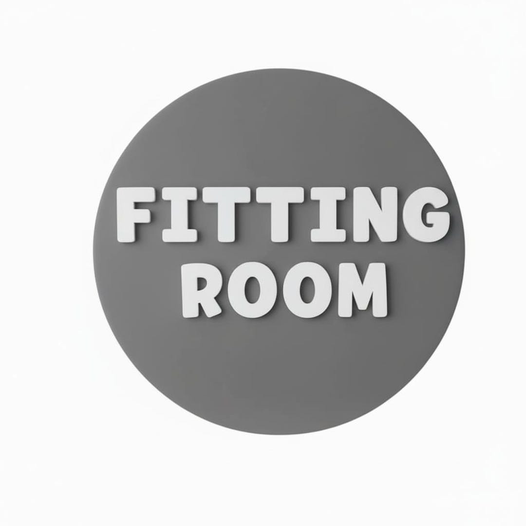 Fitting Room Sign - Business, Warehouse, Retail Outlets Fitting Room ...