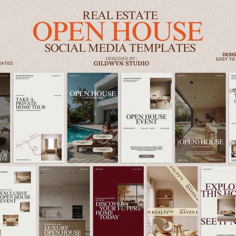 Modern Luxury Open House - Etsy