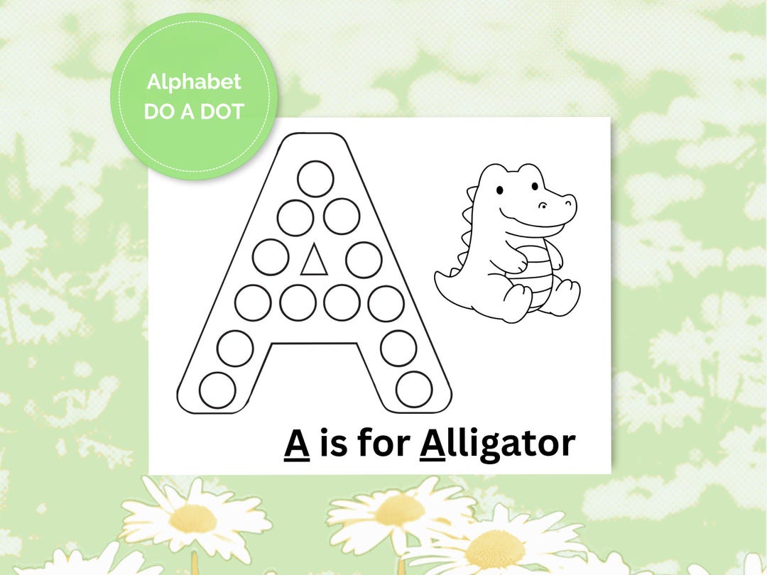 Educational, Alphabet Do A Dot Printable Activity, Dot Markers ...