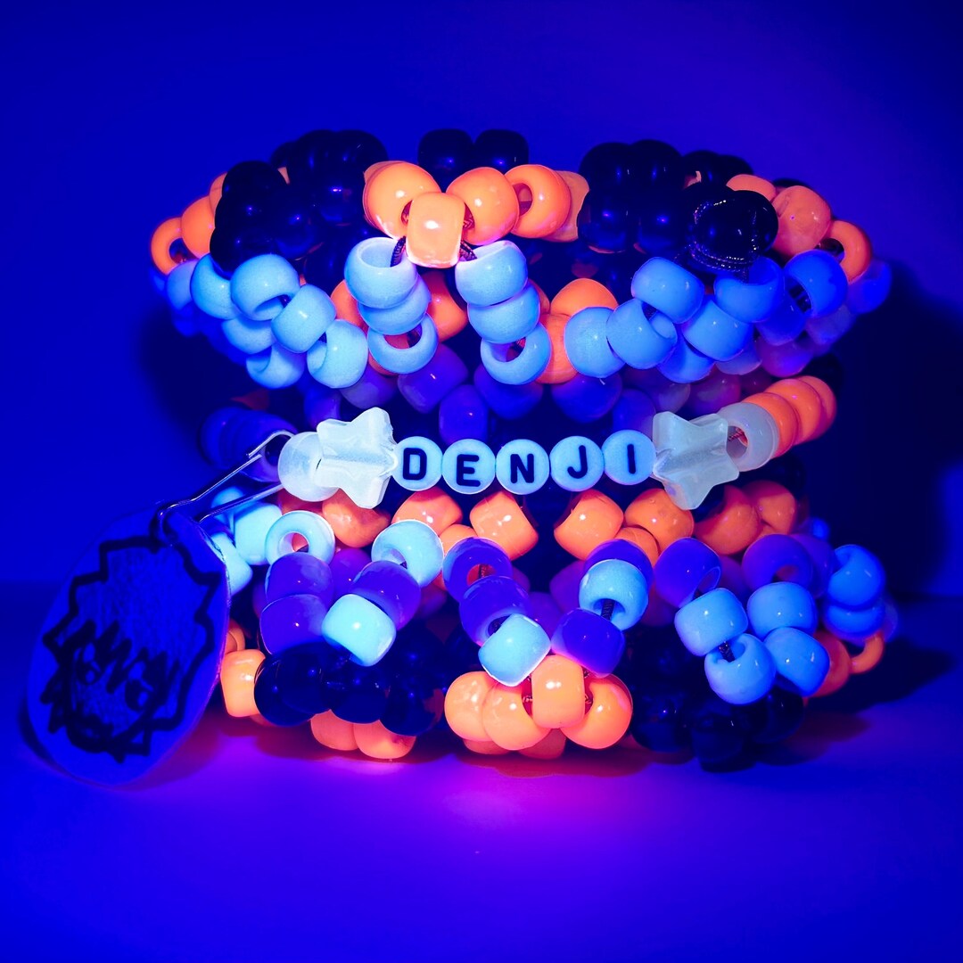 Denji Chainsaw Man 3D Rotator Cuff Kandi Bracelet With Kandi Single and ...